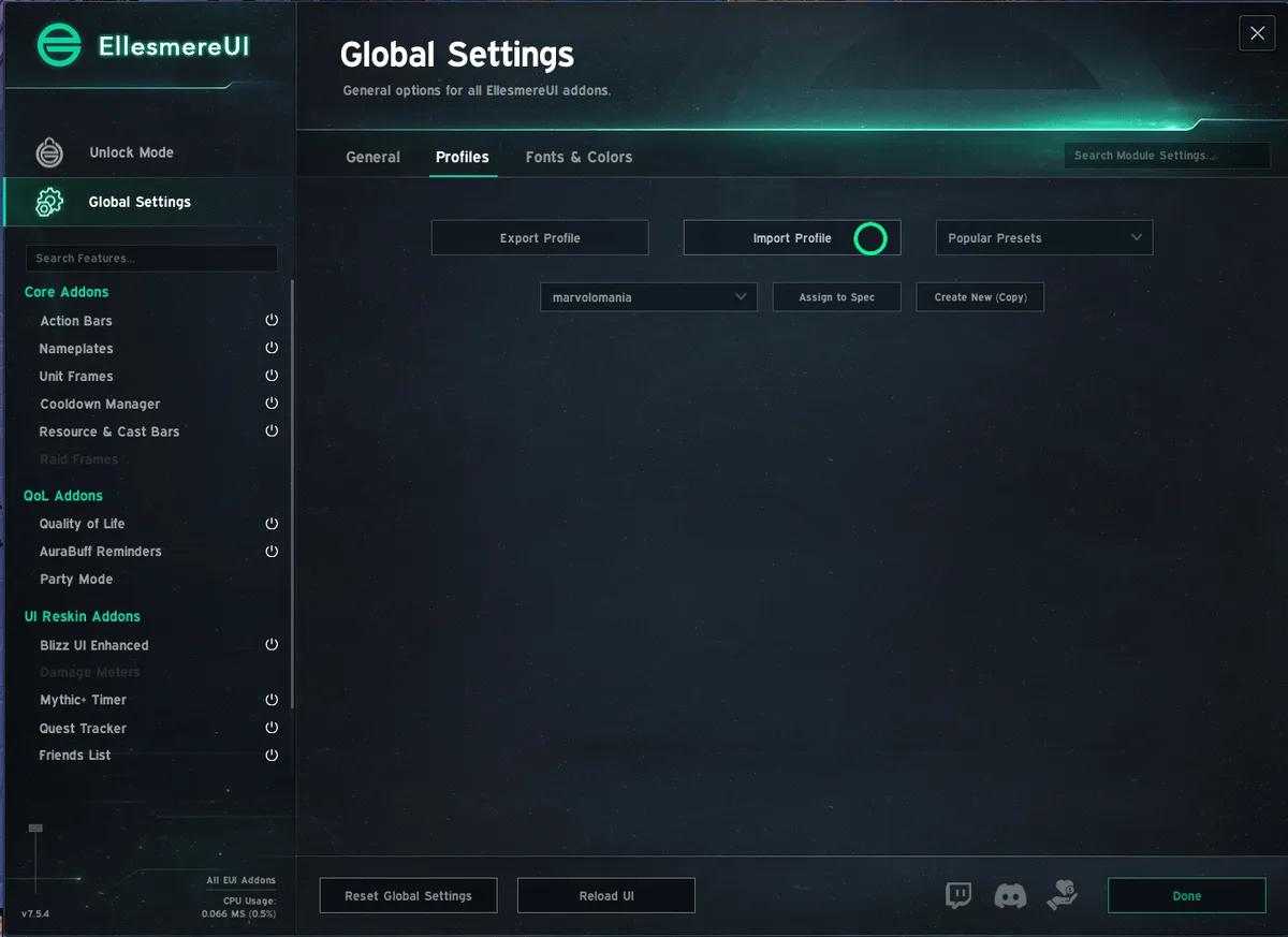 WoW UI Setup mit Ellesmere | marvolomania