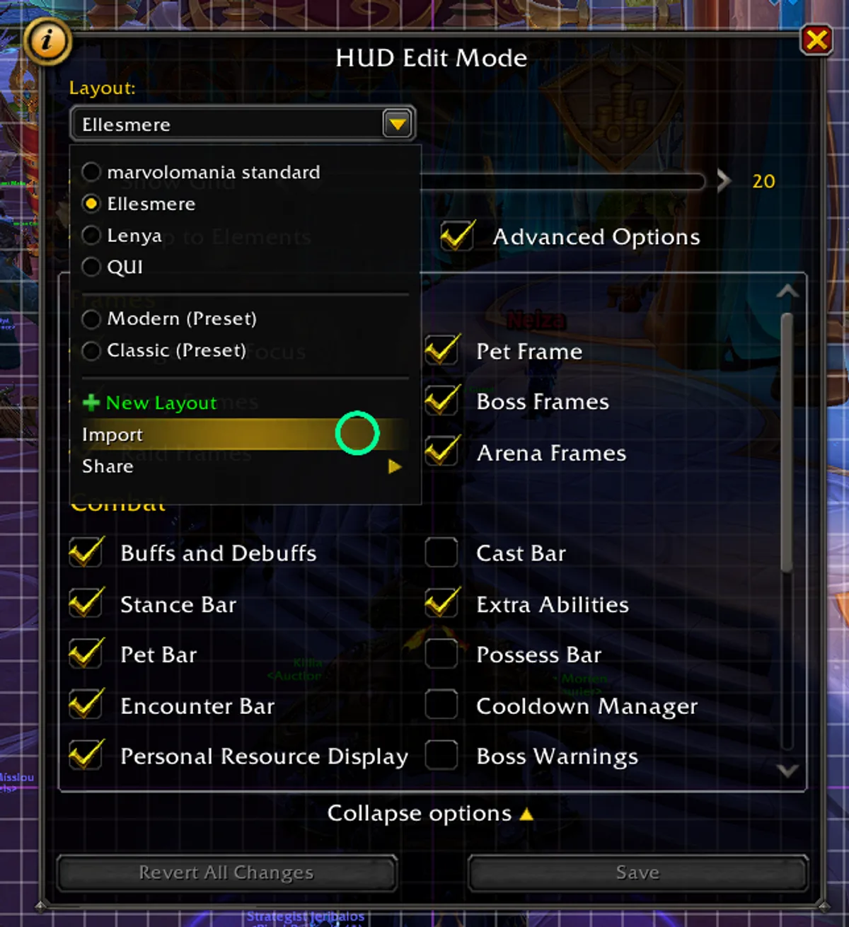WoW UI Setup mit Ellesmere | marvolomania